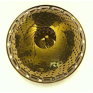 Steamer for Cooking Healthy Meals - Large Size 10 inch Foldable Vegetable Steamer. Steamer Basket. Stylish Golden Stainless Steel food steamer, great for steaming veggies, seafood, & more