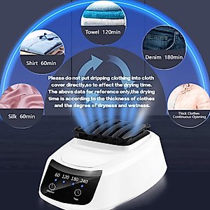 Portable Clothes Dryer 110V with Heater Double Layer Low Noise Touch Screen for RV,Camping,Home,Apt,Student Dorm