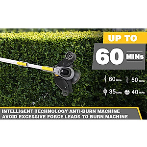 PATIOX Weed Wacker Cordless, Electric Weed Trimmer Rechargeable 3 in 1, One 2.5 Ah Battery Powered Weed Whacker Cordless 20V Grass Trimmer with Blade and Charger (One 2.5Ah Battery)