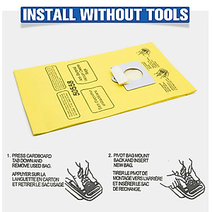 20 Pack Type C/Q Replacement Vacuum Cleaner Bags Compatible with Kenmore Canister 5055, 50557,50558 and Type C,C-18, 53292, 200 Series, 400 Series, 600 Series, 700 Series, 800 Series Vacuum