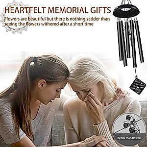 Memorial Wind Chimes, Sympathy Wind Chimes for Outside Deep Tone, 32 Inch Memorial Wind Chimes for Loss of Loved One Prime, Windchimes in Memory of a Loved One, in Memory of Lost Parents