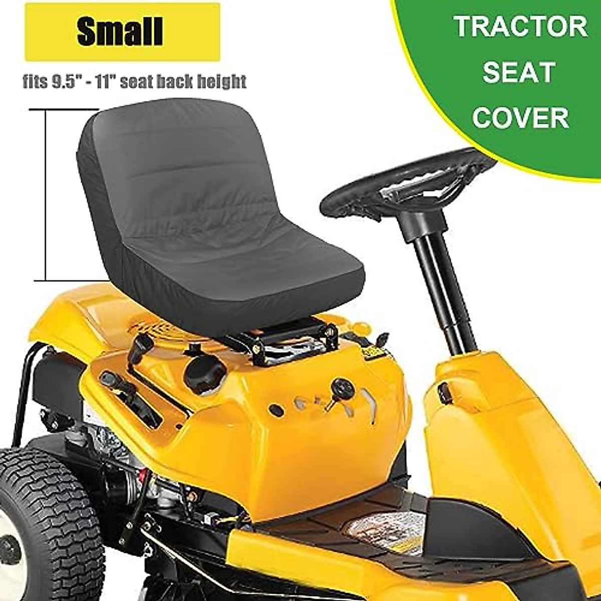 BeadChica Small Riding Lawn Mower Seat Cover,Universal Lawn Mower Tractor Cover