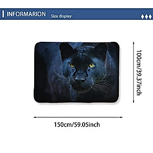 XYHH Area Rug Black Panther for Living Room Dining Room Bedroom playroom Parent-Child Game mat Study Office Room Decor lz White 3 39x60in