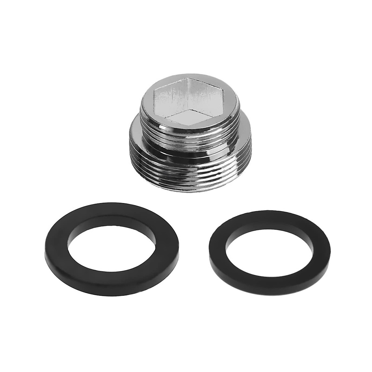 Rotate Swivel Faucet Aerator Connector Metal Outside Inside Thread Water Saving Adaptor Kitchen Faucet 16/18/20/22/24/28/mm to 22mm with Gasket for Bathroom Or Kitchen (C