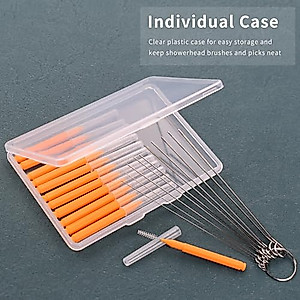 Shower Head Cleaning Brush, Shower Head Cleaning Tools Showrhead Picks Shower Head Cleaning Brush Anti Clogging Cleaning Brush for Small Holes Gaps Nozzles Crevices Jewelry Cleaning