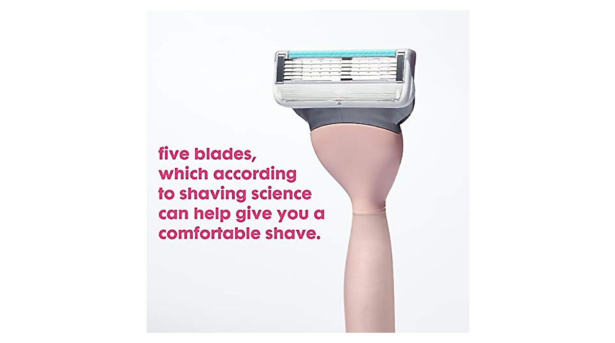 Comfortable Shave: joy Women's Razors + 8 Refills