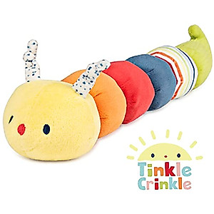 GUND Baby Tinkle Crinkle Collection Essential Caterpillar Stuffed Animal Sensory Plush, 14”