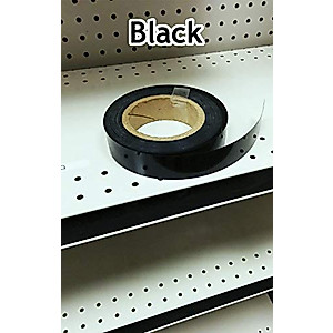 Decorative Gondola Shelving Vinyl Insert for Ticket Channel 130 FT. x 1.25 in. - 10 Pack - Black