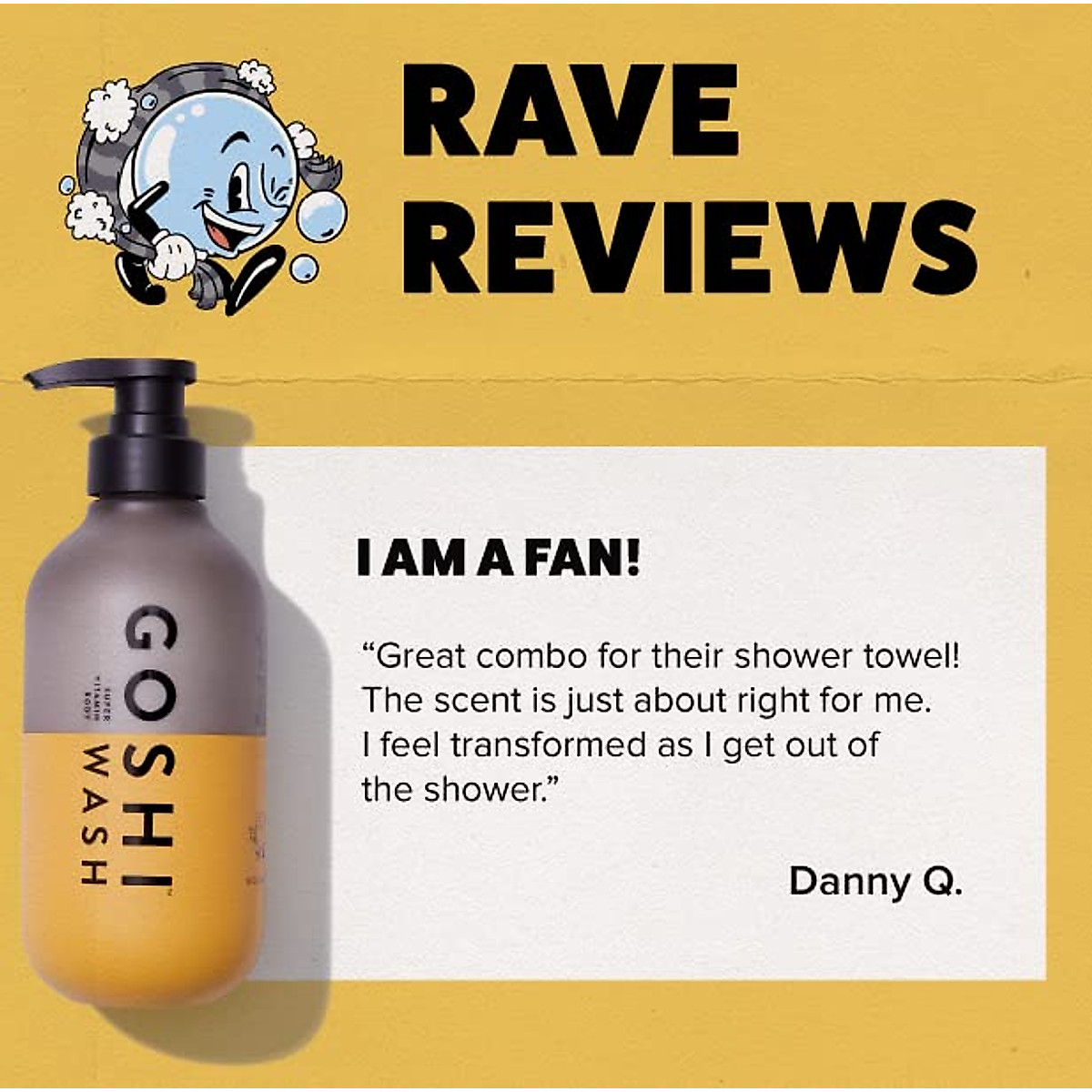 GOSHI Super Vitamin Body Wash 16 oz - pH-Balanced Moisturizing Body Wash for Men and Women - For All Skin Types