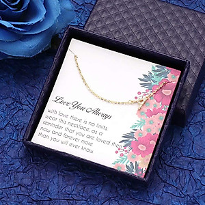 Sideways Initial Necklace for Women, 14k Gold Filled Dainty Cubic Zirconia Sideways Letter Necklace, Tiny Monogram Initial Necklace Gifts for Women