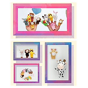 22 pcs Plush Animals Finger Puppet Toys - Mini Plush Figures Toy Assortment for Kids, Soft Hands Finger Puppets Game for Autistic Children, Great Family Parents Talking Story Set