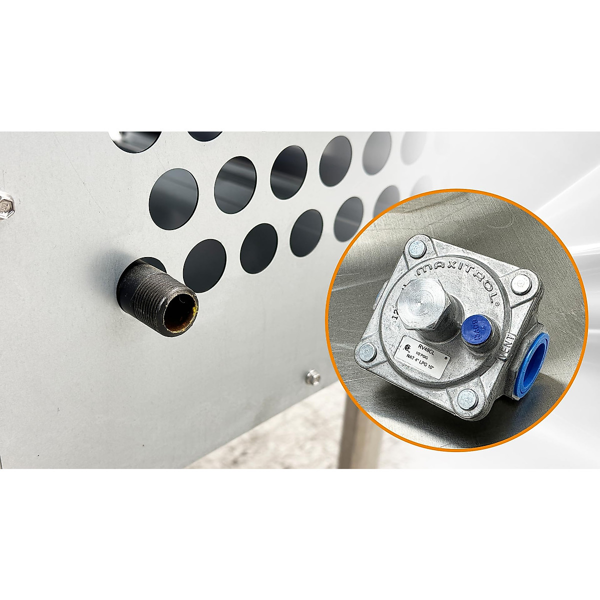 Commercial Chinese Wok Range, Propane LP, ETL NSF 18" 1 Hole Restaurant Stir Fry CP-WOK