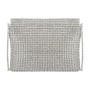 Naimo Bling Crystal Rhinestone Crossbody Bag Diamond Evening Clutch Envelope Handbag Cell Phone Purse for Party Prom