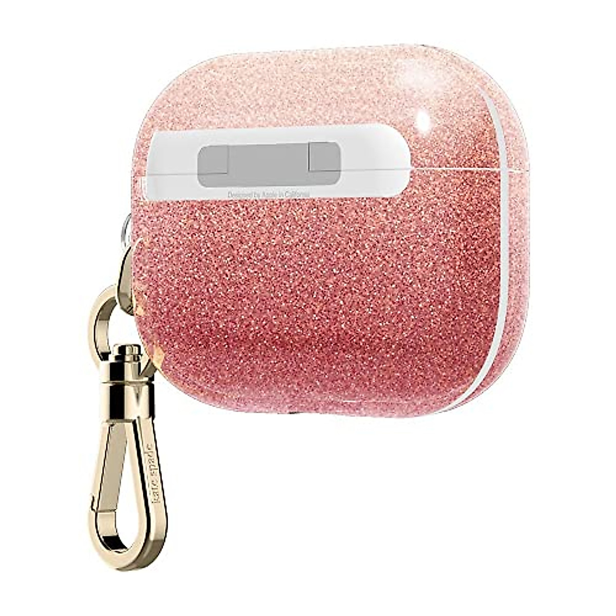 Kate Spade New York AirPods Pro Case - Ombre Glitter Sunset/Pink Multi/Gold Foil Logo