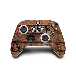 Head Case Designs Officially Licensed Assassin's Creed Pattern Planks Rogue Key Art Vinyl Sticker Gaming Skin Decal Cover Compatible With Xbox Series S Console and Controller Bundle