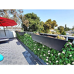 GLANT Expandable Fence Privacy Screen for Balcony Patio Outdoor,Decorative Faux Ivy Fencing Panel,Artificial Hedges (Single Sided Leaves) (1, Green-Flowers)