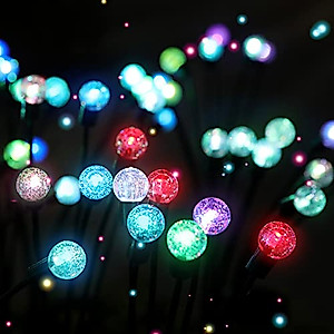 YUNJACKEYDZ Solar Garden Lights-Outdoor Solar Lights for Yard-Solar Powered Firefly Lights Outdoor Waterproof Wind Dancing Solar Lights for Landscape Decoration Lights Yard Patio Pathway Decoration