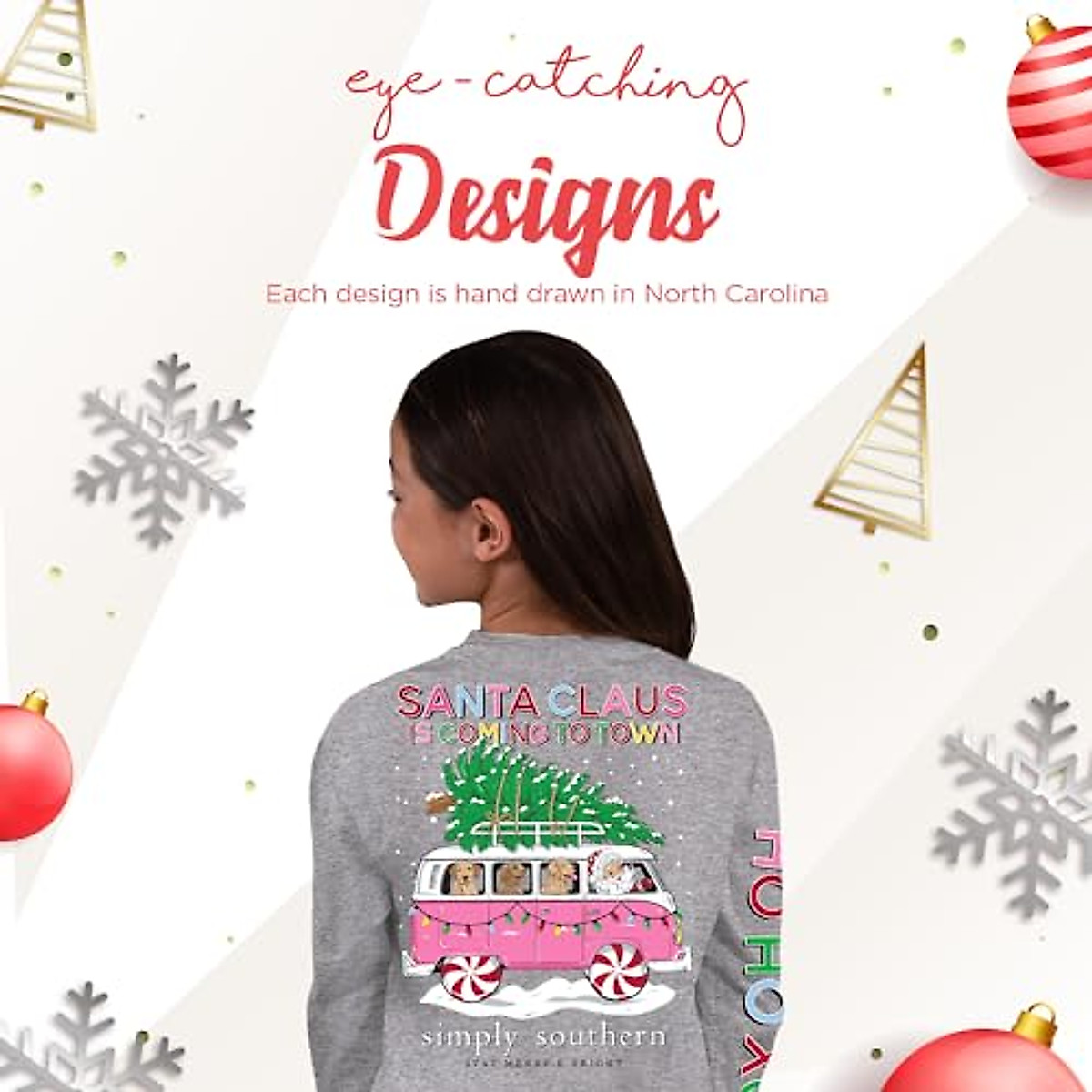 Simply Southern Don't Stop Believing Women's Long Sleeve T-Shirt (X-Large) Red