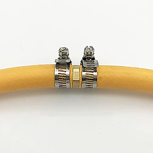 wowoda 5 Pcs 1/2" Garden Hose Connector Garden Hose Fittings Hose Mender End Repair Mender Kit with Stainless Clamp