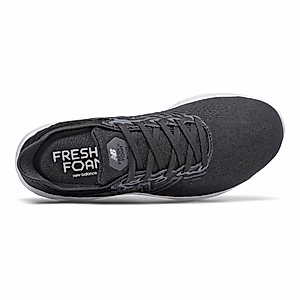 New Balance womens Fresh Foam Beacon V3 Running Shoe, Black/White, 10.5 US