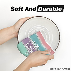 Artoid Mode Some Bunny Loves You Happy Easter Home Kitchen Towels, 18 x 26 Inch Holiday Spring Ultra Absorbent Drying Cloth Dish Towels for Cooking Baking Set of 2