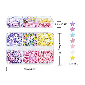 Flowers Glitter Resin Fillings Flakes Sequins Epoxy Resin Mold Fillers for DIY Jewelry Making Nail Art Decors