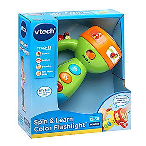 VTech Spin and Learn Color Flashlight, Lime Green