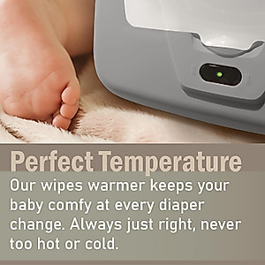 Baby Wet Wipe Warmer & Dispenser, Holder and Case - with Easy Press On/Off Switch, Only Available at Amazon