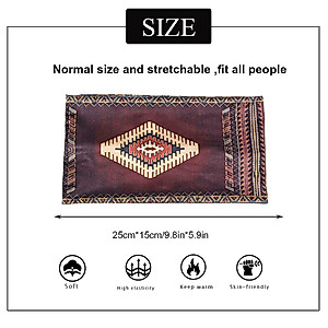 GORTIN Boho Headbands Green Stretch Wide Hair Bands Feather Print Turban Headband Yoga Head Wraps Elastic Head Band for Women and Girls Pack of 3 (Set 3)