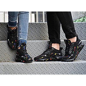 Soulsfeng Running Shoes Men Sneakers Fashion Lightweight Breathable Mesh Gym Training Shoes Traveling Sport Shoes(US8.5=EUR42)