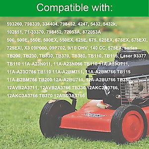 10 Pack 593260 Lawn Mower Air Filter 798452 334404 Replacement, Fit for Most 500 500ex 550ex 625e 675ex 675exi 725exi Series Engines Models, Compatible with Troy Bilt TB110 TB200 TB230 Lawnmower.