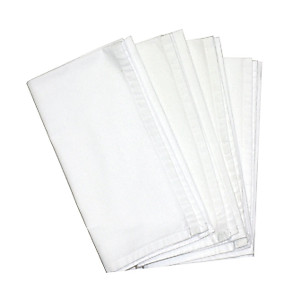 Aunt Martha's Dinner Napkins, White, Set of 4