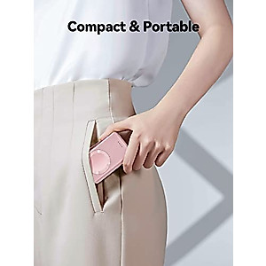 LVFAN for Samsung Galaxy Watch Charger 4000mAh, Fast Charging Portable Wireless Magnetic Charger for Samsung Galaxy Watch 6 Classic 5 Pro 4 3, Active 2/1, Gear S4/3, Travel Phone Emergency Power-Pink