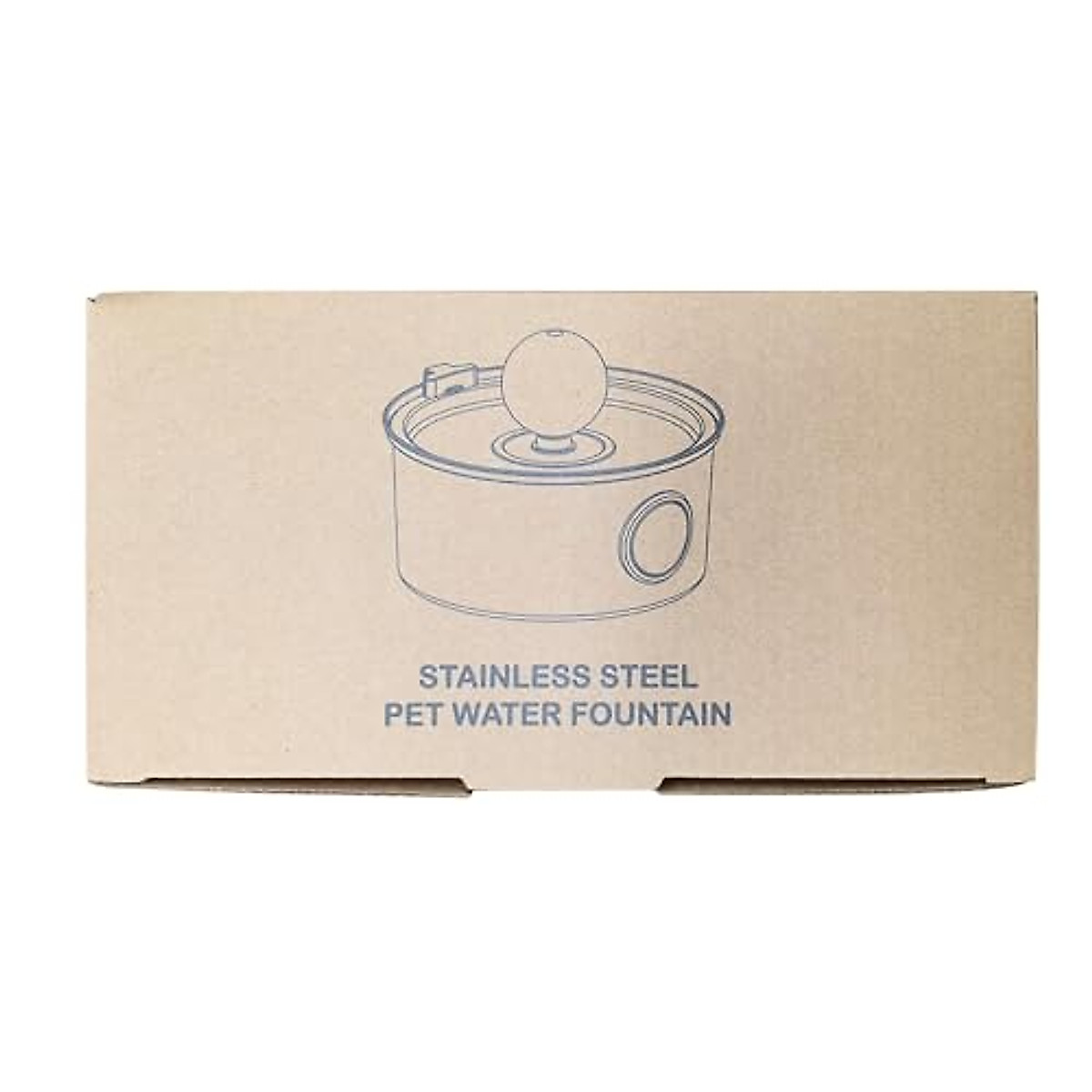 GOOSTOO Stainless Steel Cat Water Fountain - 108oz/3.2L Quiet Pet Fountain with Water Level Window - Attracts Cats to Drink