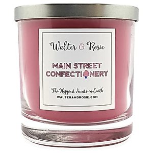 Walter & Rosie Candle Co. - Main Street Confectionery 11oz Scented Candle Inspired by Disney Scents - Smell Like Disney Resorts - The Happiest Scents on Earth - Soy Blend - Burns Up to 40 Hrs.