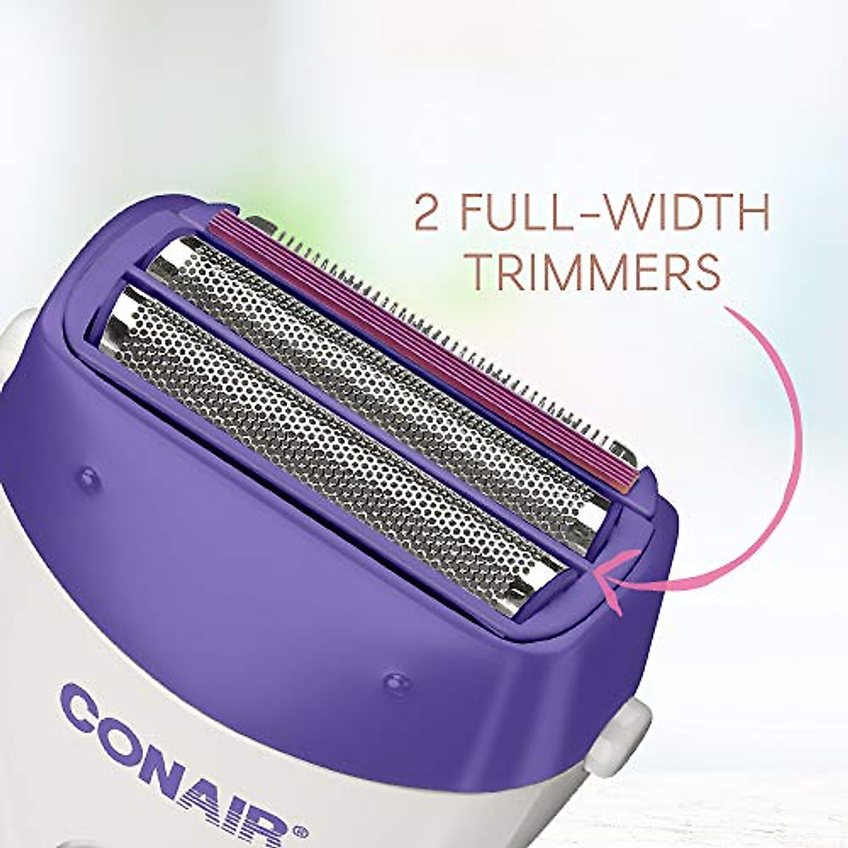 Conair Ladies Dual Foil Rechargeable Wet/Dry Shaver with Pop-up Trimmer