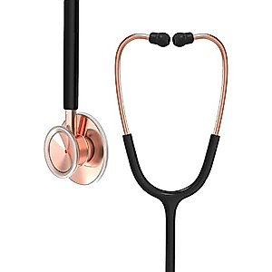 Clairre Rose Gold Stethoscope Gift for Nurses, Doctors and Medical Students, Dual Head for Home Health Use Nurses Week Gift