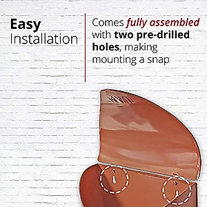 NACH Wall Mount Mailboxes for Outside, 12.5 x 5 x 10 inch Terracotta Wall Mailboxes for Outside, Waterproof Mailboxes for Outside - Envelope Mailbox