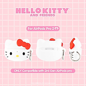iFace AirPods Pro 2 Case [Hello Kitty and Friends] - Cute Silicone Protective Cover [Carabiner Included] [Wireless Charging Compatible] – Hello Kitty