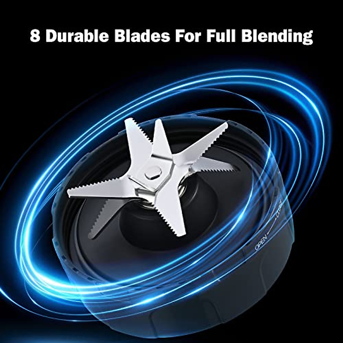 Mecity Professional Countertop Blender With Vacuum Pump, Sport Bottle, Electric High Speed Blender For Smoothie shakes Juice Soup Baby Food Frozen Fruits, LCD Display, Ice Crusher, Auto Clean, 53 Oz, 120V, 1000W