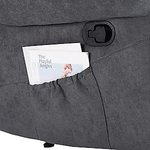 STARY Princess Recliner Sofa for Living Room Chair for Adults Lady, Grey