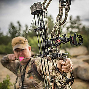 Zerone 5 Arrow Bow Quiver, Accessory Universal Archery for Bow Quiver,Quick Detach, Lightweight, Quiet Shooting for Compound Bow Hunting Shooting (Camo)