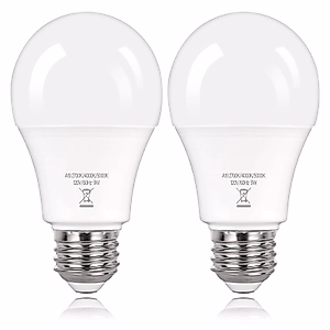 PARTPHONER A19 LED Light Bulbs, 60W Equivalent Efficient 9W LED Bulb, 3 Color Light Modes Light Bulbs, 900 Lumens, CRI 85+, 25000+ Hours Lifespan, Pack of 2