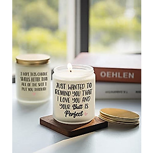 Gift for Her- Funny Valentine Gifts for Girlfriend, Wife- Birthday Gifts for Him, Boyfriend, Husband- I Love You Gifts, Romantic Anniversary, Christmas Gifts for Her, Lavender Scented Candles (7oz)