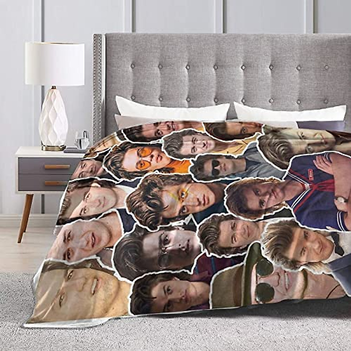 Blanket Ultra Soft Throw Blanket for Sofa Offiece Bed Car Camp Couch for Adults Kids 50"x40"