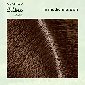 Clairol Root Touch-Up by Natural Instincts Permanent Hair Dye, 5 Medium Brown Hair Color, Pack of 1