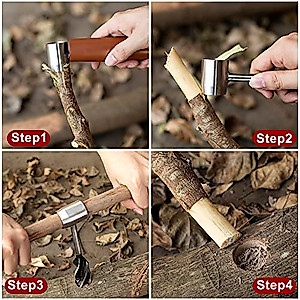A4R Bushcraft Gear - Hand Auger Wrench – Bushcraft Hand Auger Wrench - Scotch Eye Wood Auger - Scotch Eye Auger