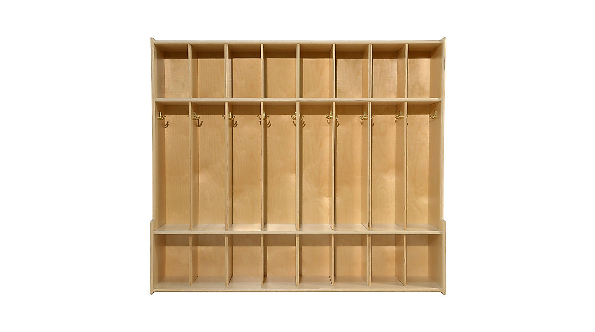 Contender 8 Section Kids Locker with Bench & Cubby Storage