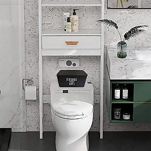 Moorfowl Baby Wipes Dispenser for Bathroom, Upgrade Size(8.2L x 4.9W x 3.9H inches), Flushable Wipes Dispenser Black Wipes Holder Container Box with Large Capacity (Flushable Wipes Holder(Black))