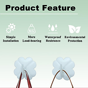 Generic Self Adhesive Towel Hook for Wall Hanging 33 LBS(Max) Waterproof No Damage Heavy Duty Sticky Hooks for Coat Robe Bathroom Kitchen Bedroom Glass Window Keys Hanger 4 PCS (Ivory White)